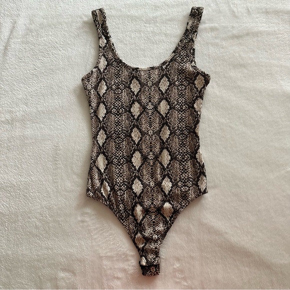 Tops | Snakeskin Bodysuit | Poshmark